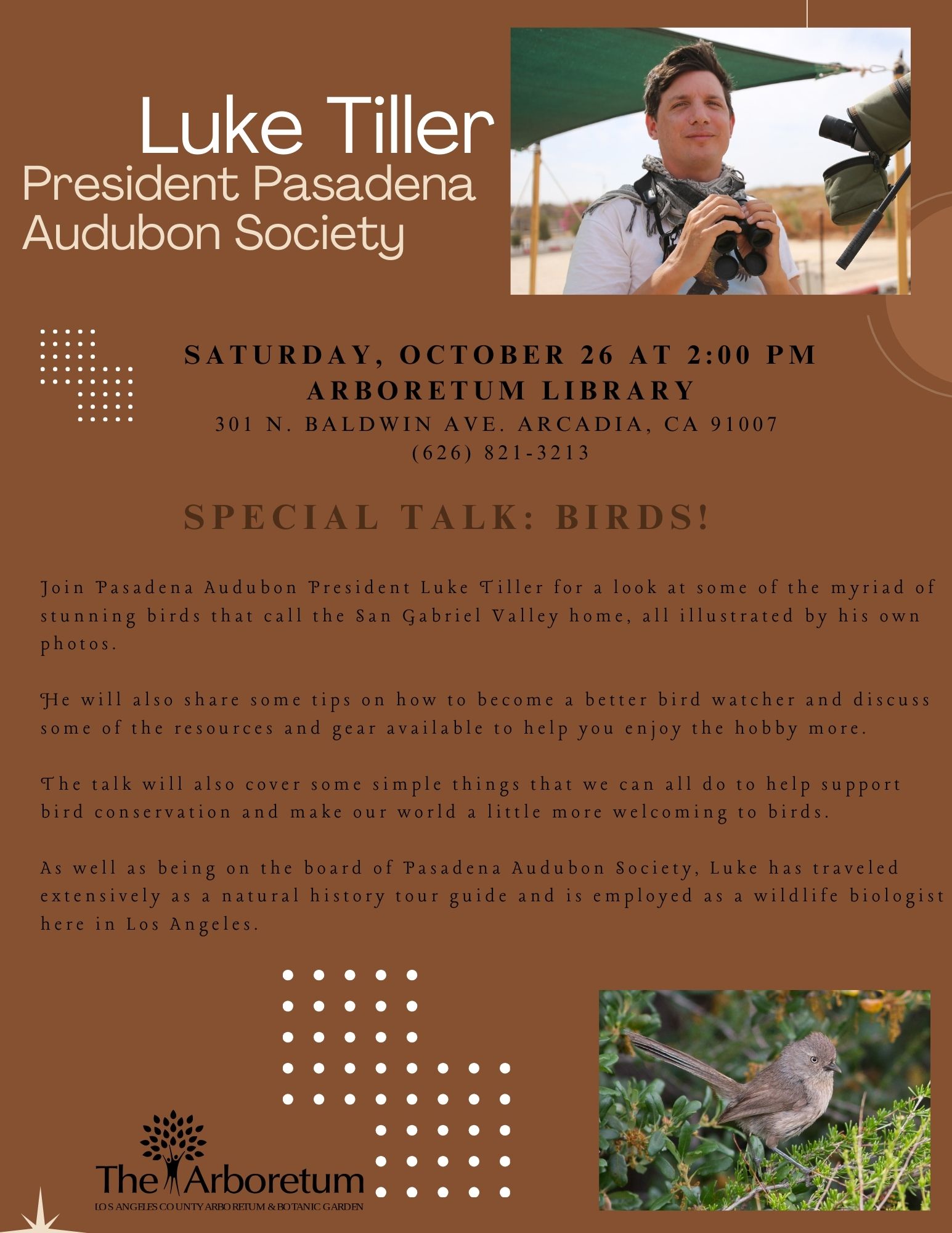 A Special Talk: Birds - The Arboretum